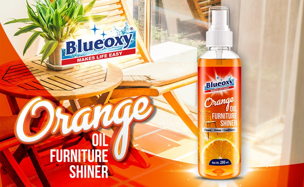 Blueoxy Orange Oil Furniture Shiner – All-In-One Wood Cleaner & Shiner ...